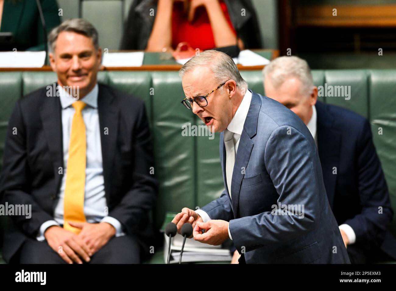 Australian Prime Minister Anthony Albanese speaks during House of ...