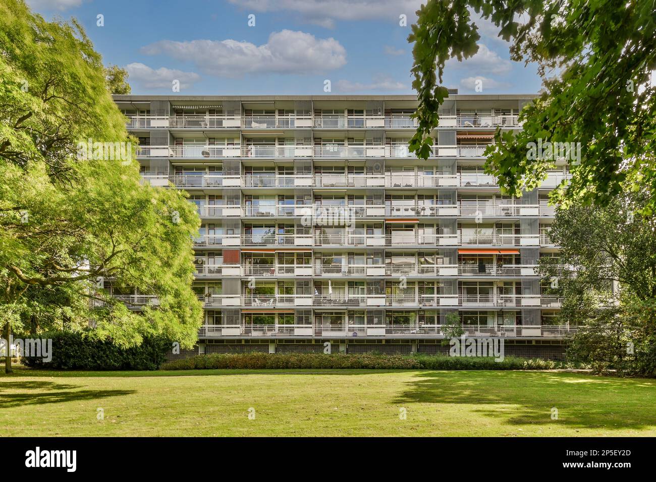 Amsterdam, Netherlands - 10 April, 2021: an apartment building with ...