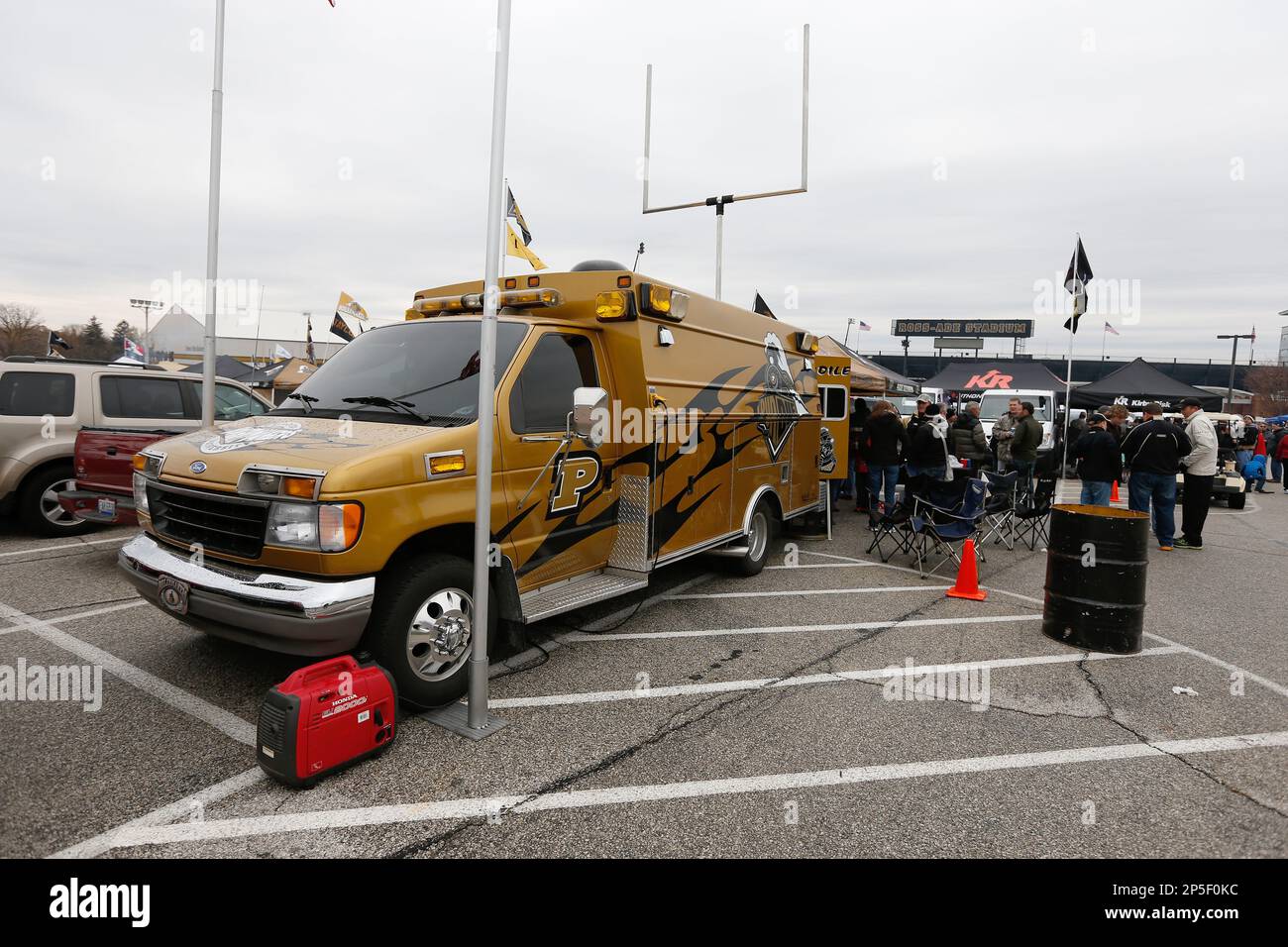 Fans tailgate outside of Ross Aide Stadium during a NCAA college ...
