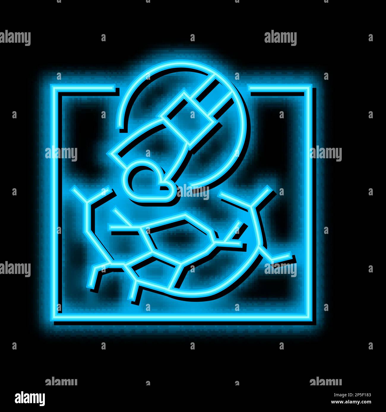 drywall repair neon glow icon illustration Stock Vector Image & Art - Alamy