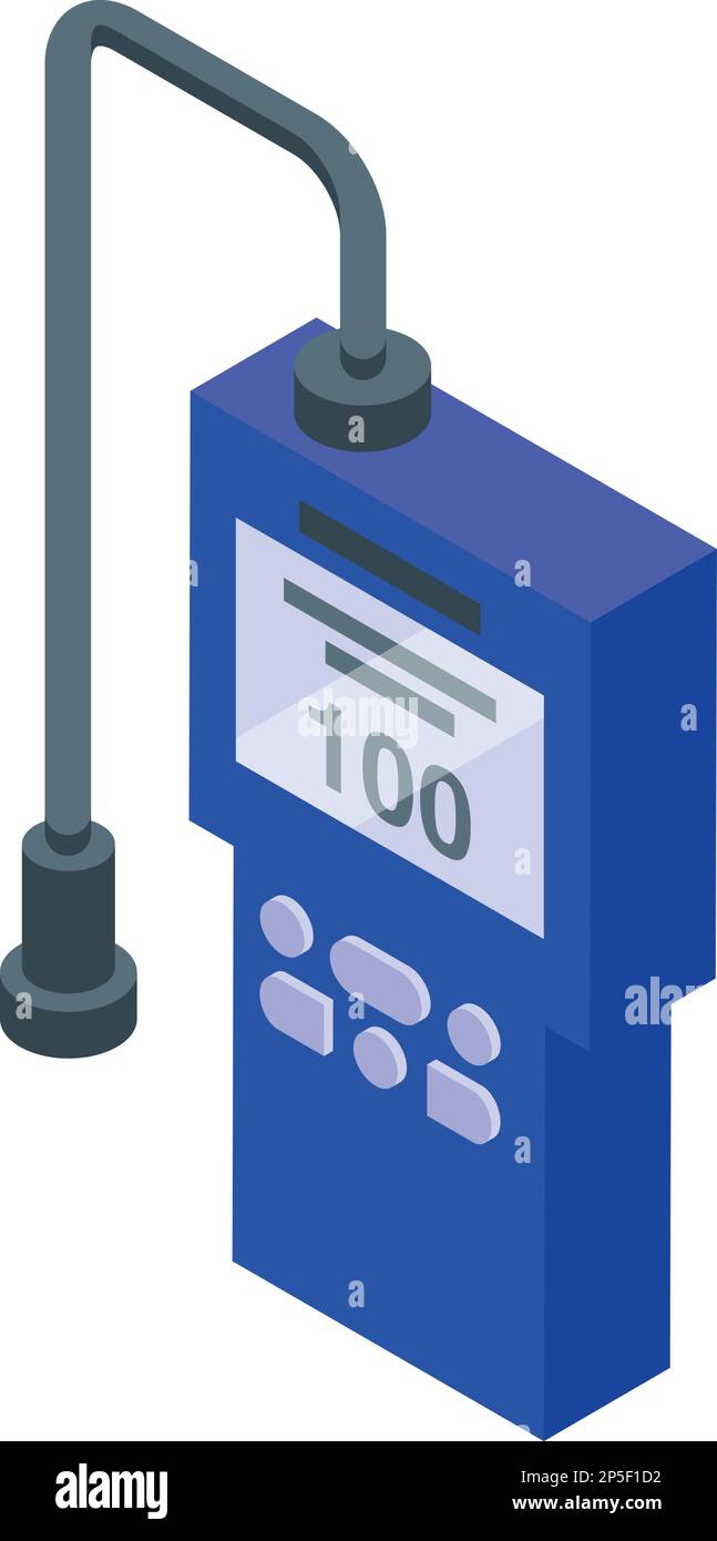 Gas sensor icon isometric vector. Meter instrument. Leak monitor Stock ...