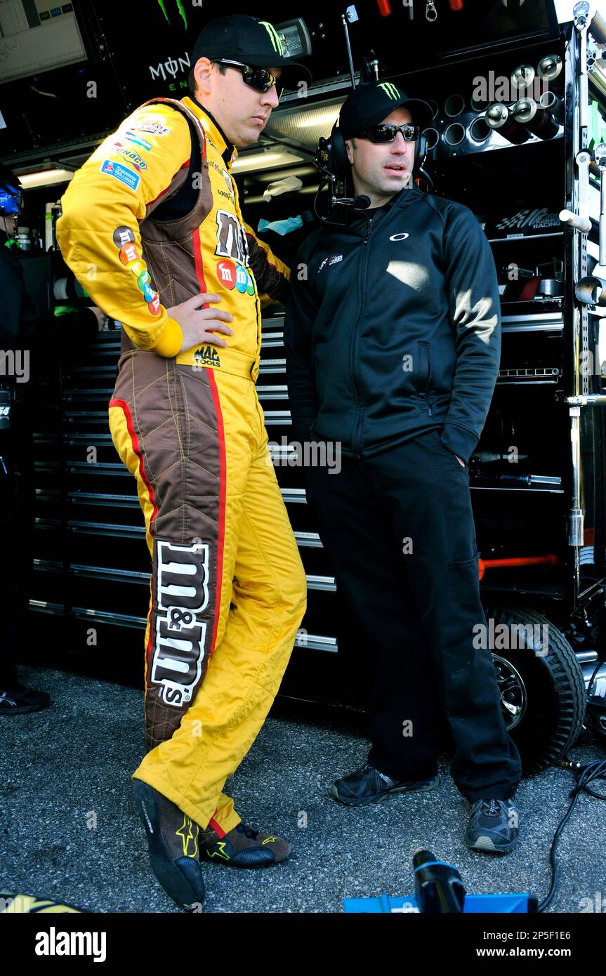 Kyle Busch, M&M's Toyota Camry (left) and Adam Stevens (right) during ...