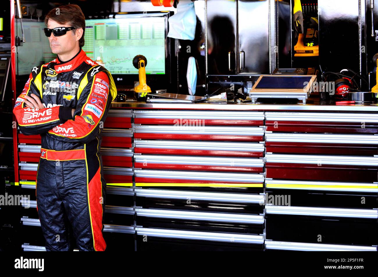Jeff Gordon during practice for the NASCAR Sprint Cup Series Toyota ...