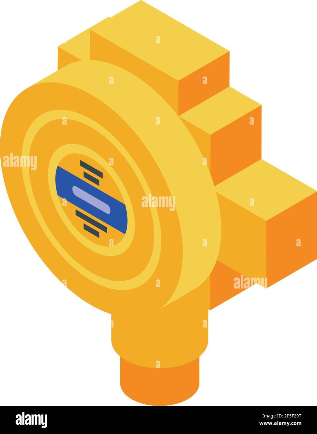 Gas detector meter icon isometric vector. Accident instrument. Home ...