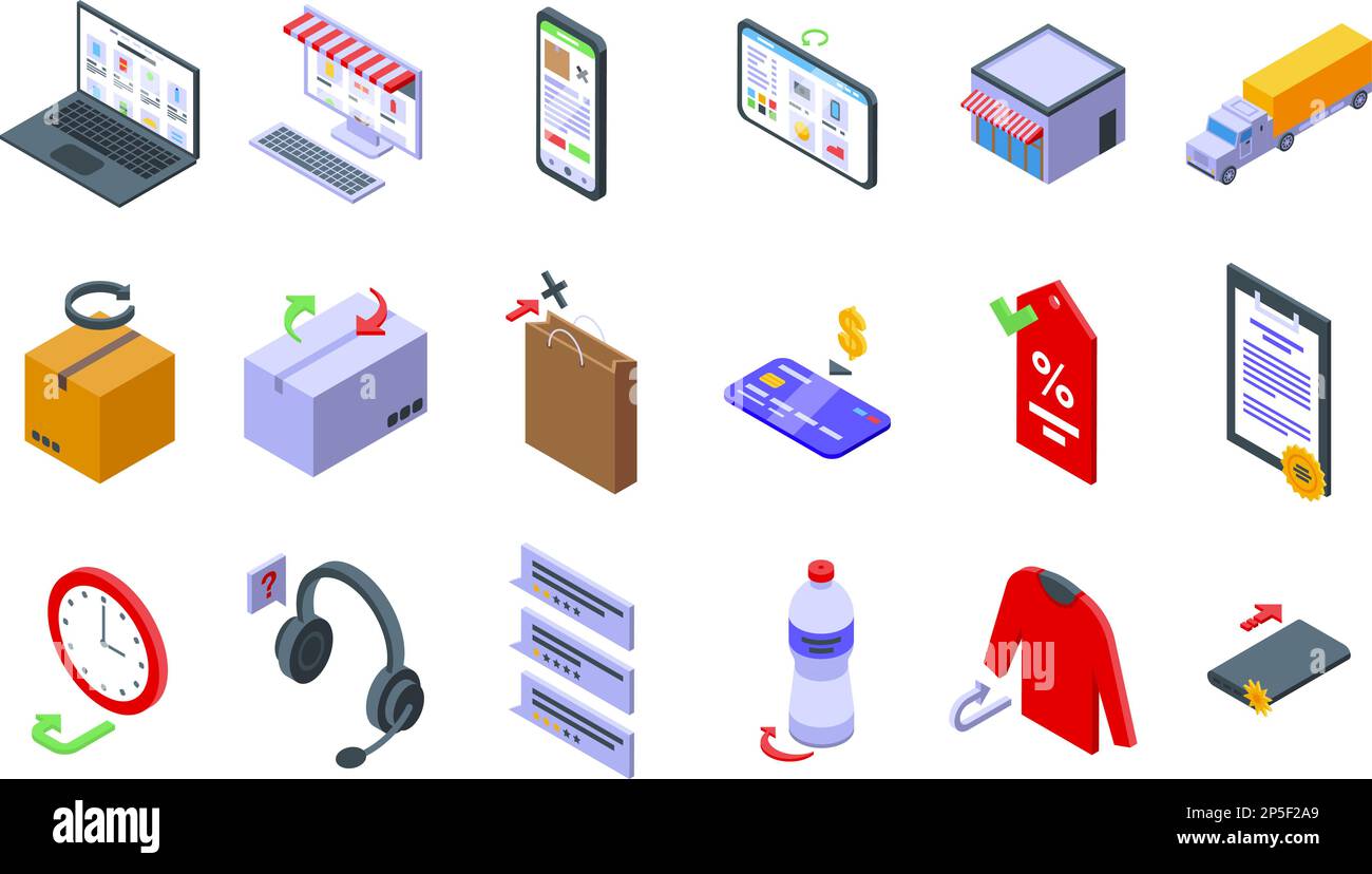 Customer returning goods Stock Vector Images - Alamy