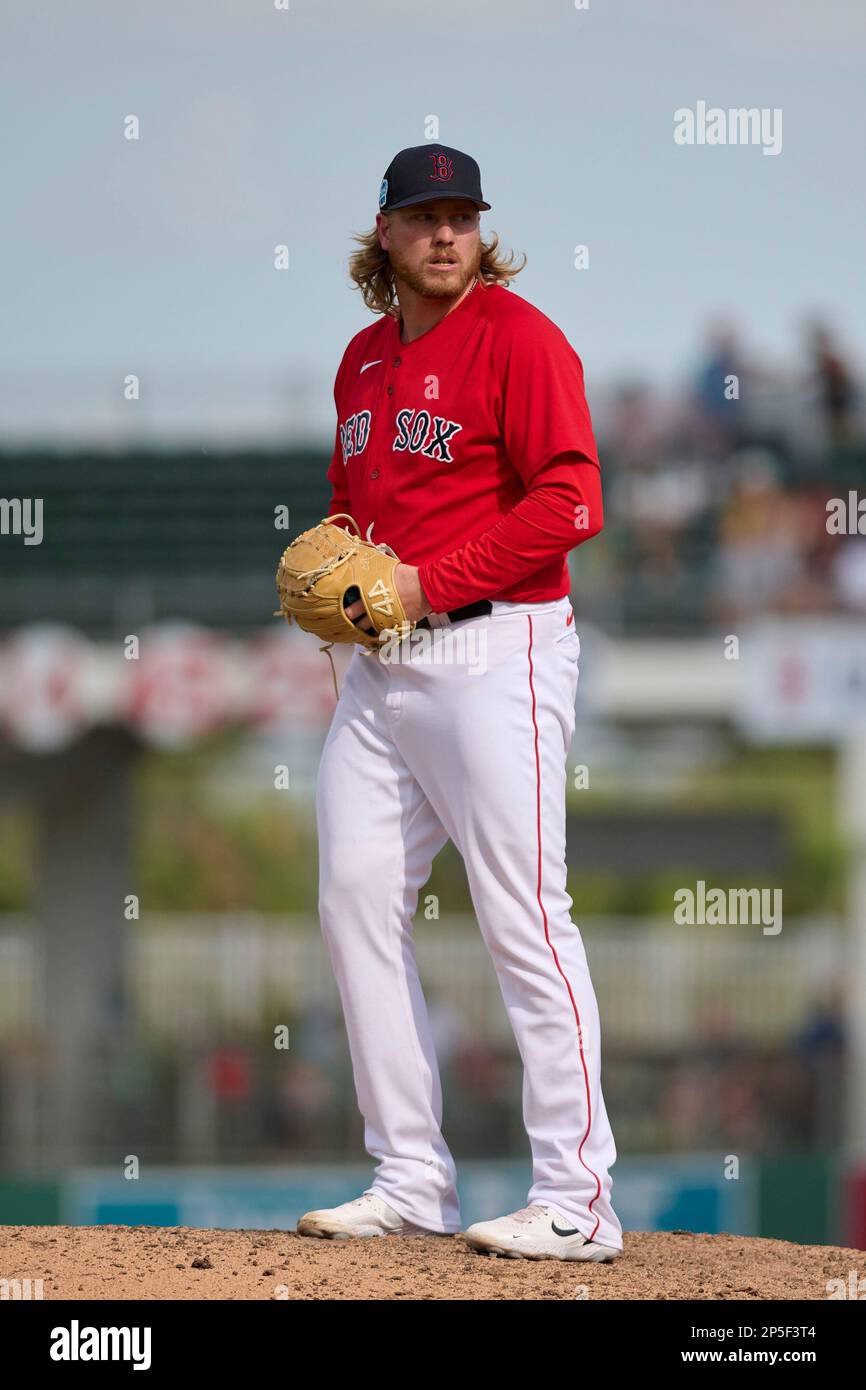 Boston Red Sox pitcher Kaleb Ort (61) during a spring training baseball ...