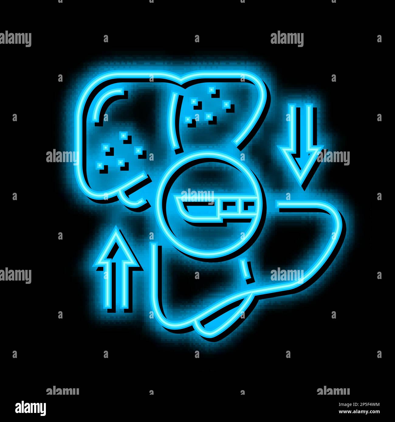 liver transplant neon glow icon illustration Stock Vector Image & Art ...