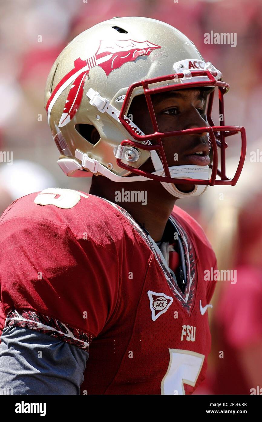Florida State Quarterback (5) Jameis Winston during the annual Garnet ...