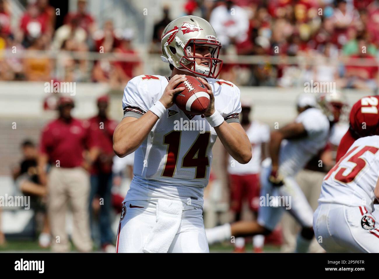 Florida State Quarterback (14) Jacob Coker during the annual Garnet and ...