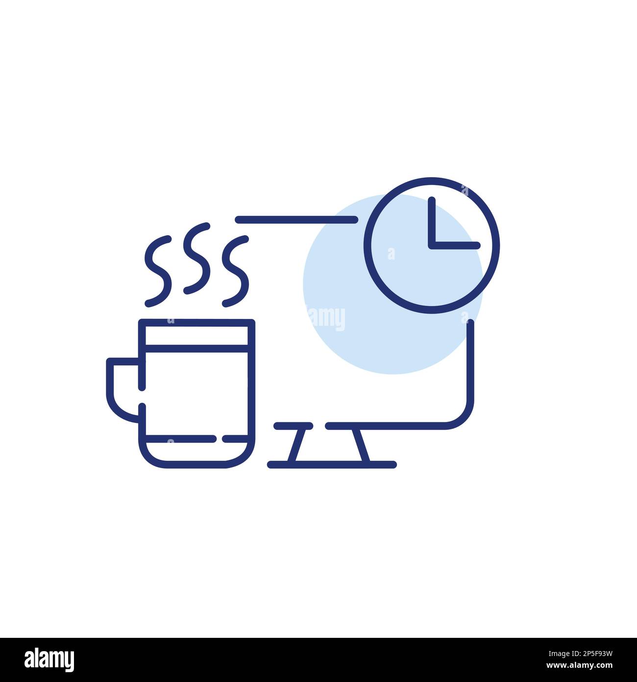 Work break horizontal Stock Vector Images - Alamy