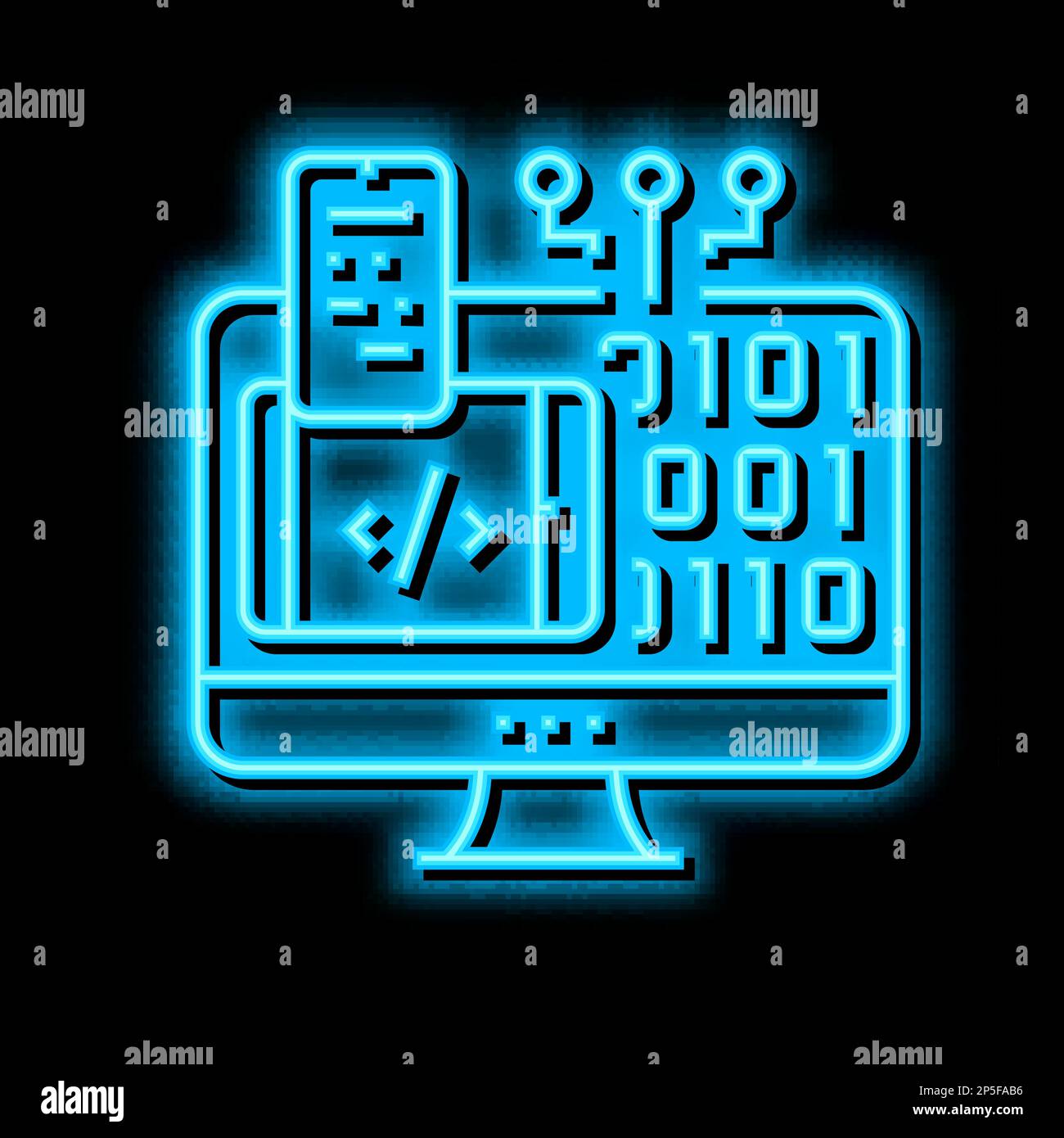 programming software neon glow icon illustration Stock Vector Image ... programming software neon glow icon illustration Stock Vector Image ...