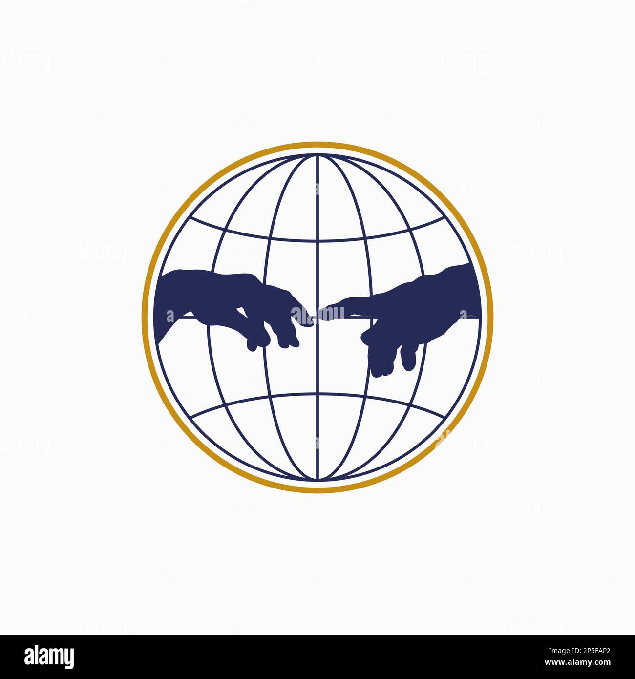 Logo design graphic concept creative abstract premium free vector stock unique dual hands of God ...