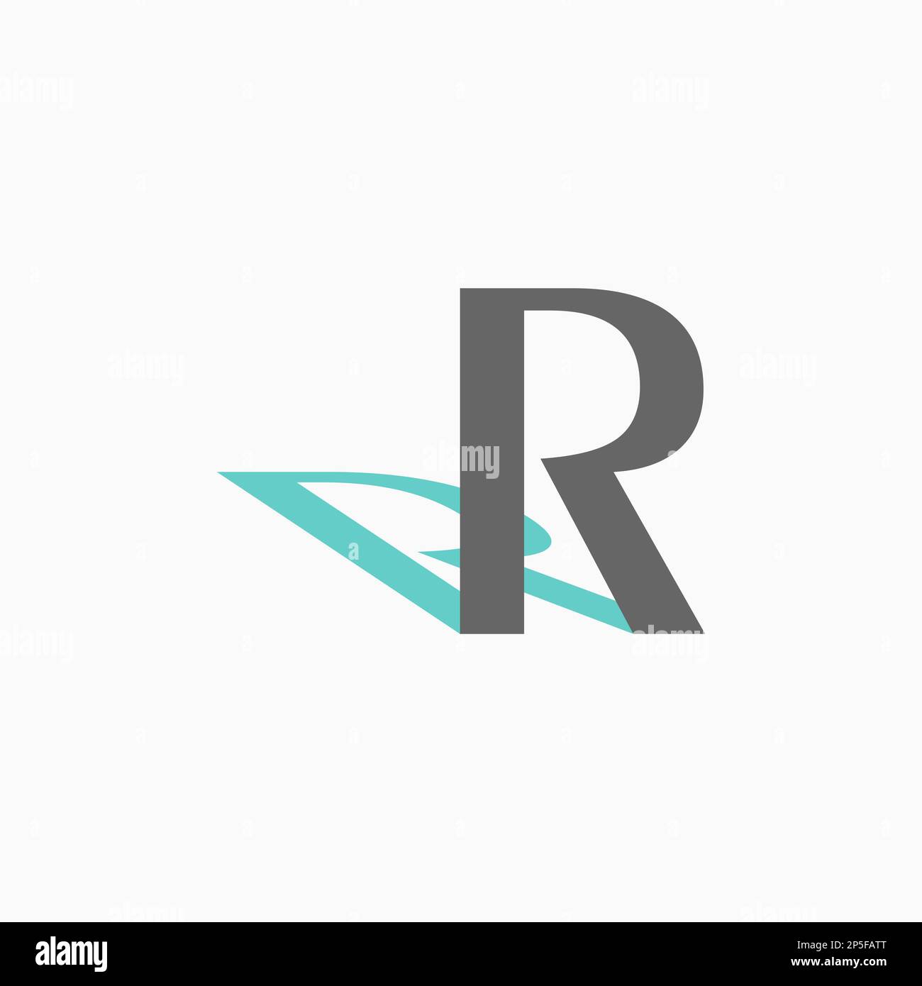 Logo design graphic concept creative premium free vector unique letter or word R sans serif font ...
