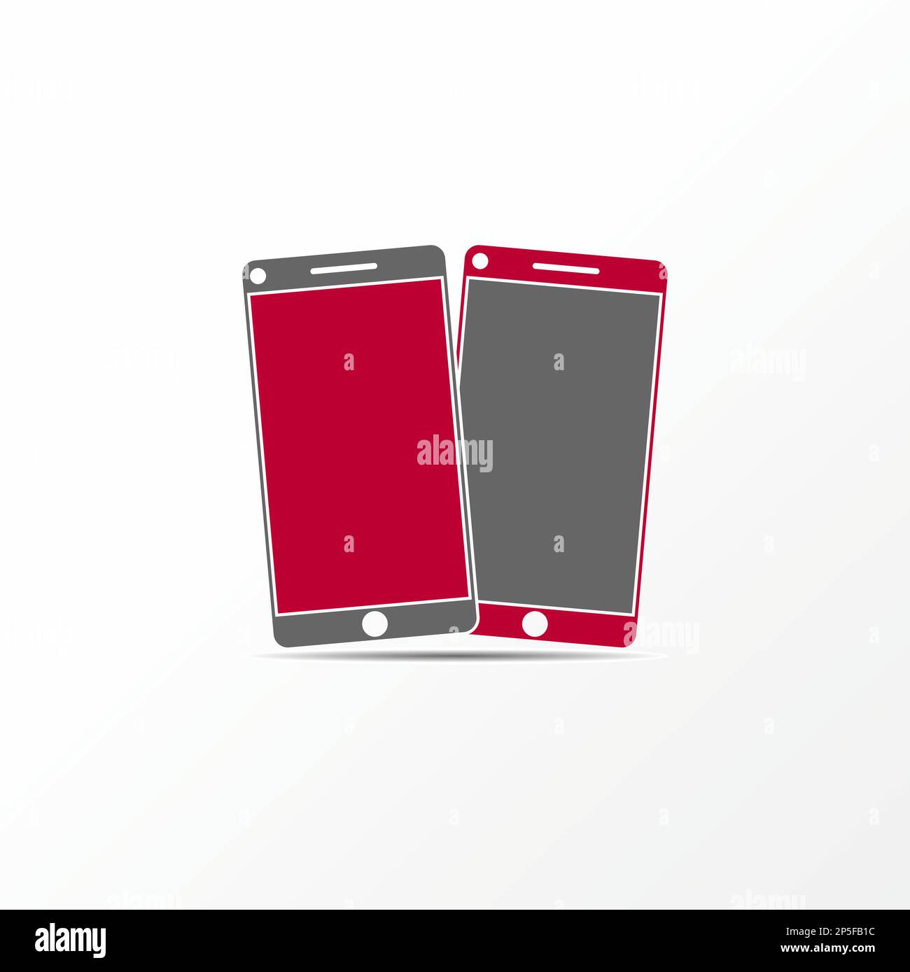 Two black modern portable Stock Vector Images - Alamy