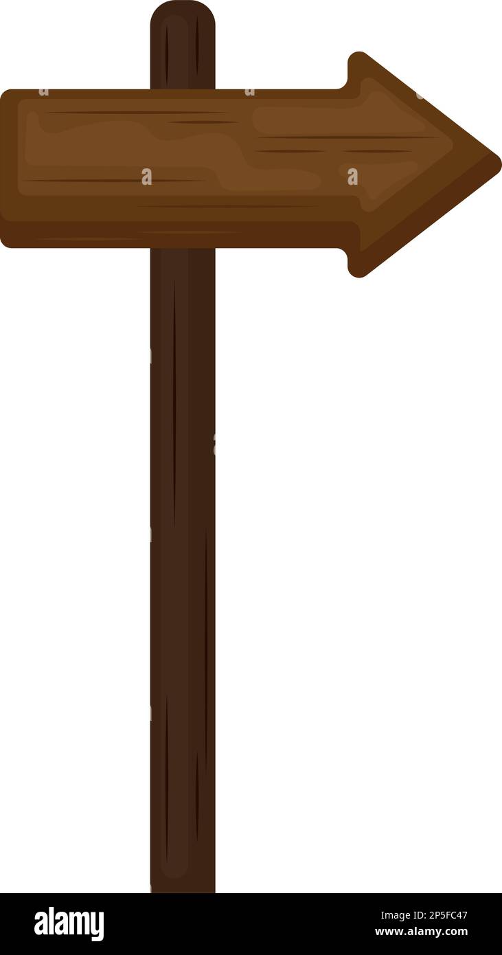 wooden arrow guide signal Stock Vector Image & Art - Alamy