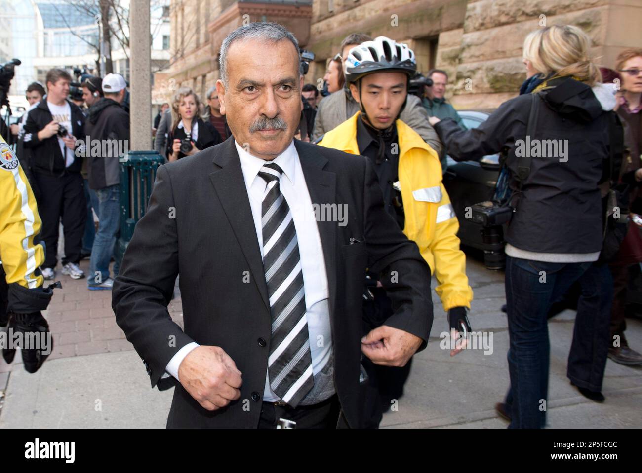 Mohammed Jaser, father of Raed Jaser, leaves court in Toronto on ...