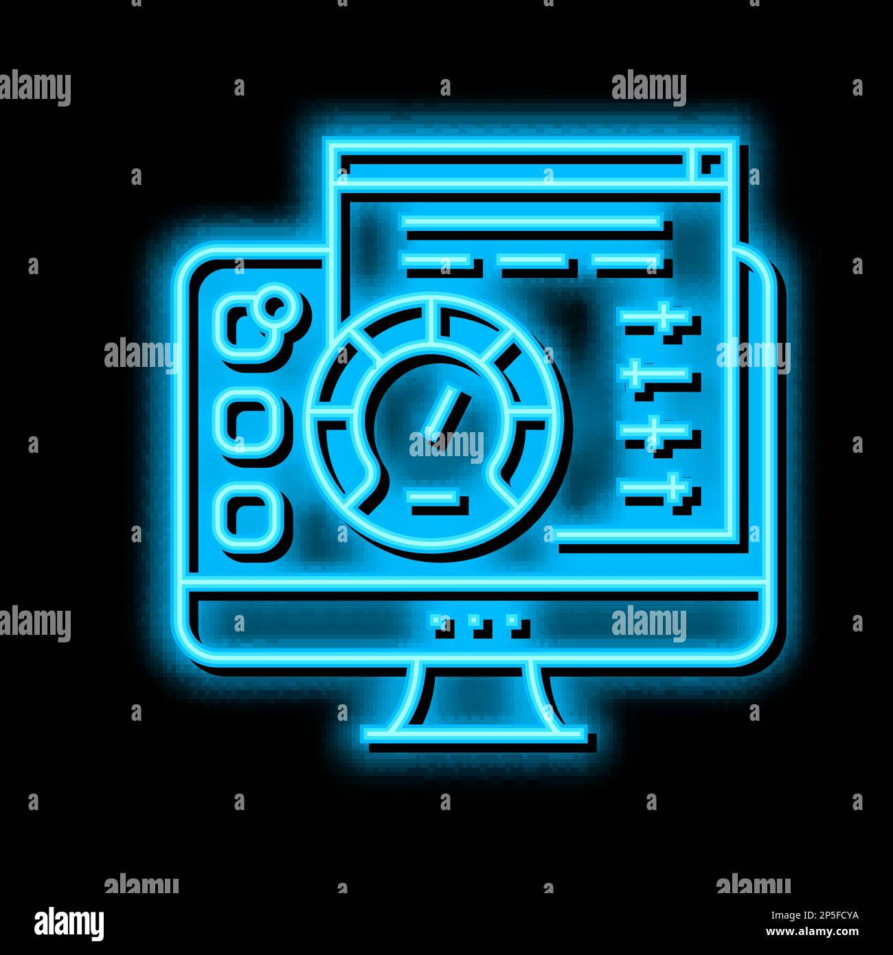utility software neon glow icon illustration Stock Vector Image & Art ...