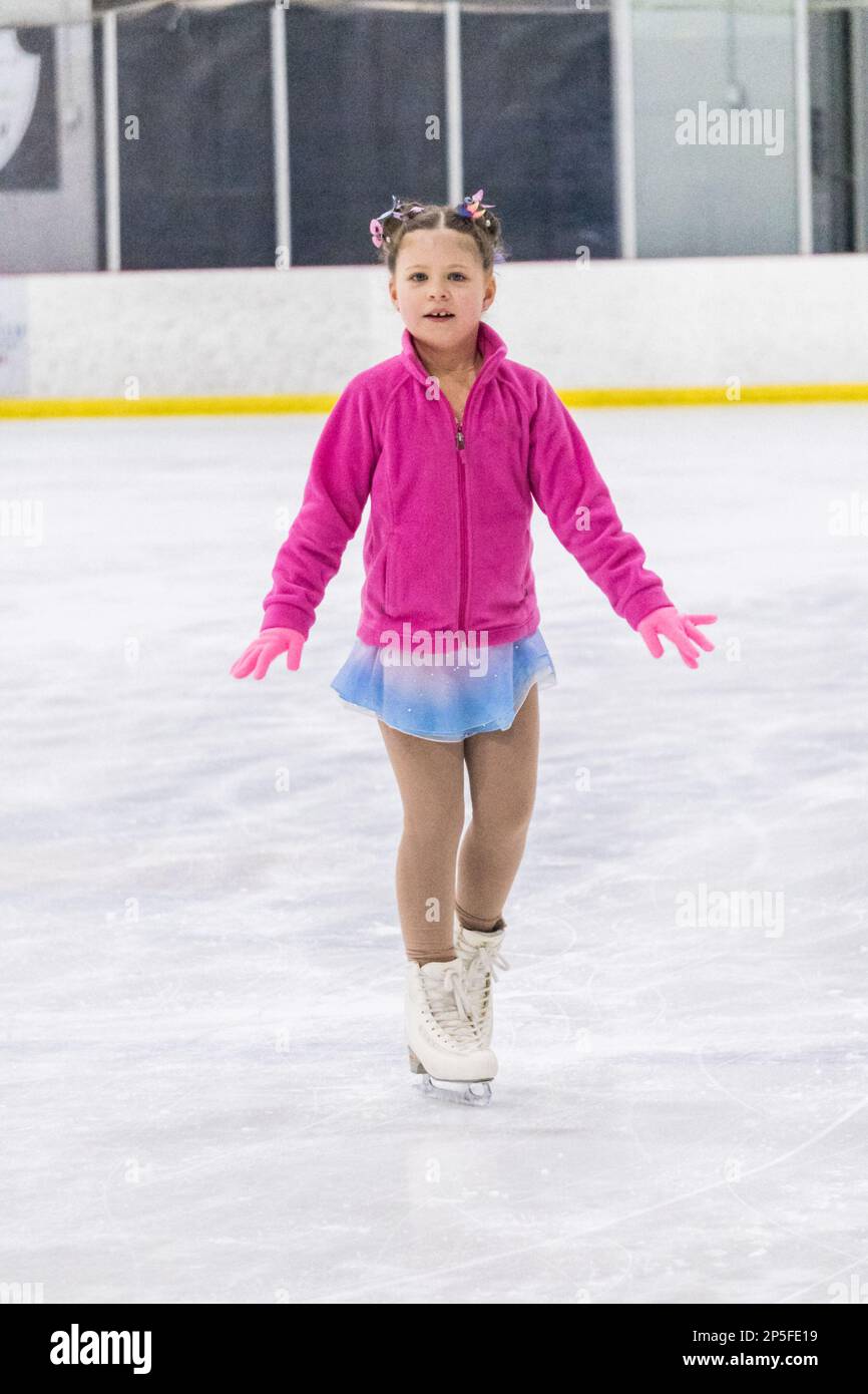 Figure skating practice Stock Photo - Alamy