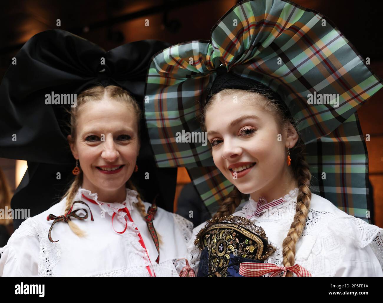 Strasbourg, France. 5th Mar, 2023. Local residents wearing traditional ...