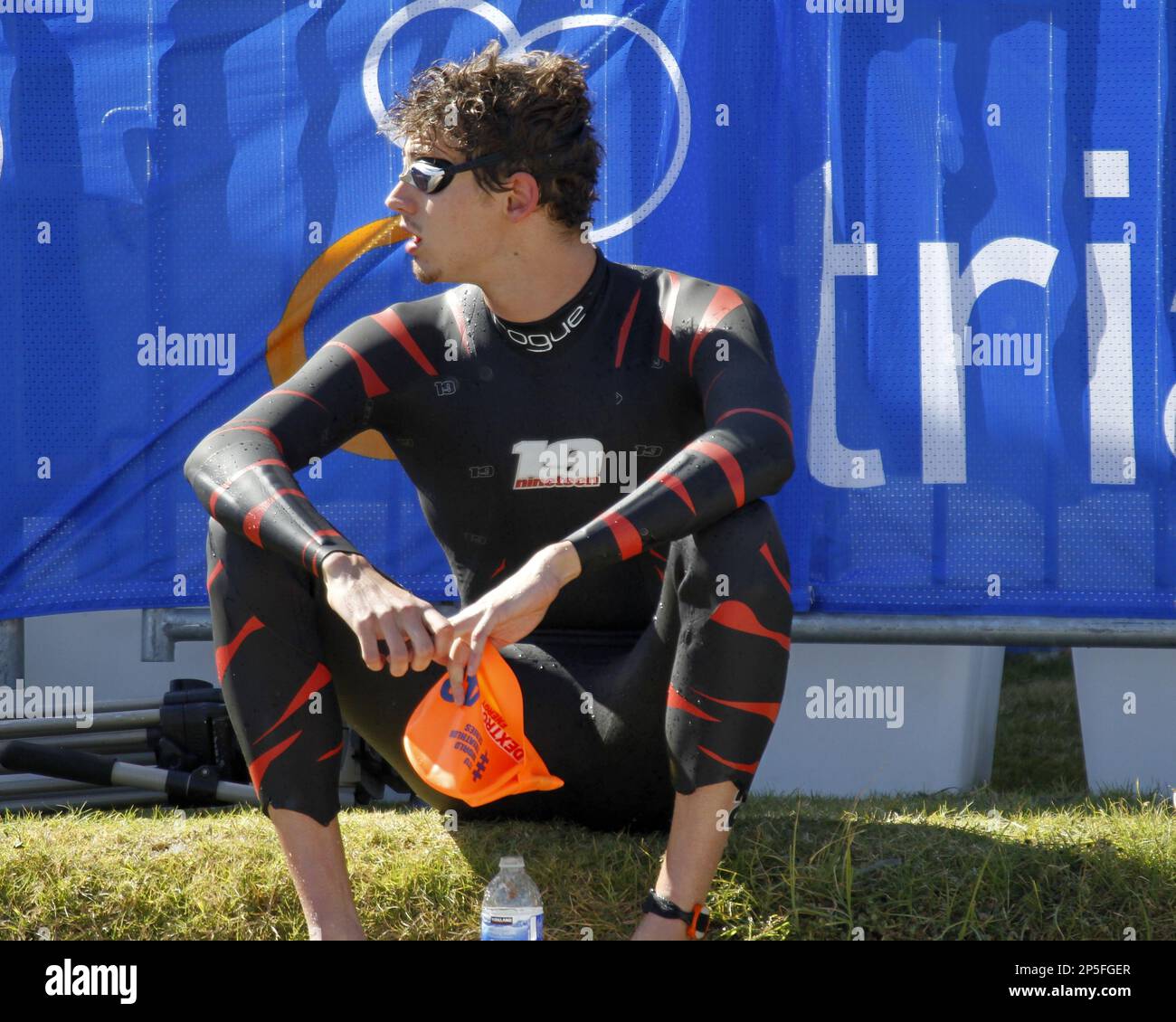 Matt Sharpe, of Canada, at the ITU Omegawave World Triathlon Elite Men ...