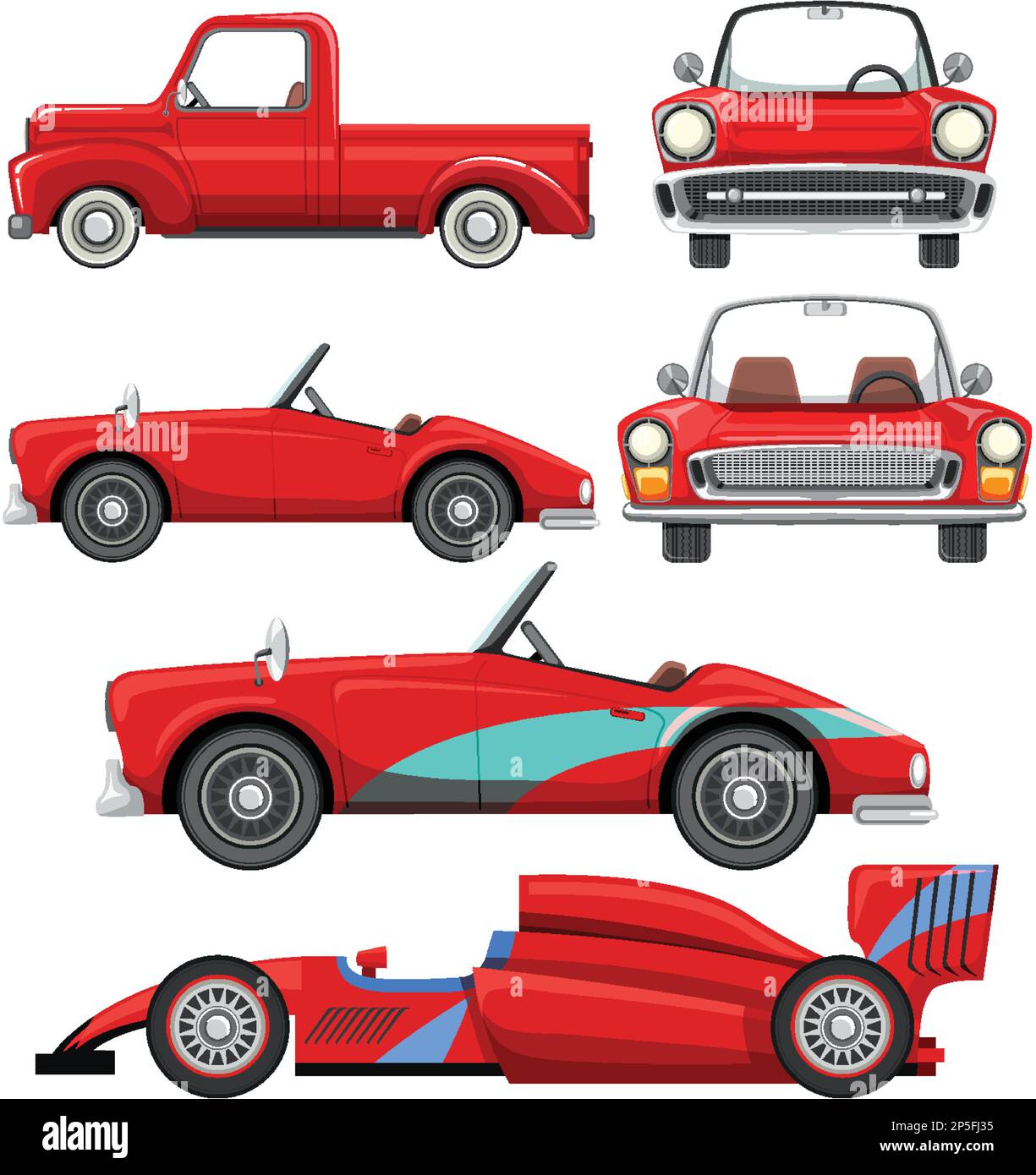Set of car isolated illustration Stock Vector Image & Art - Alamy