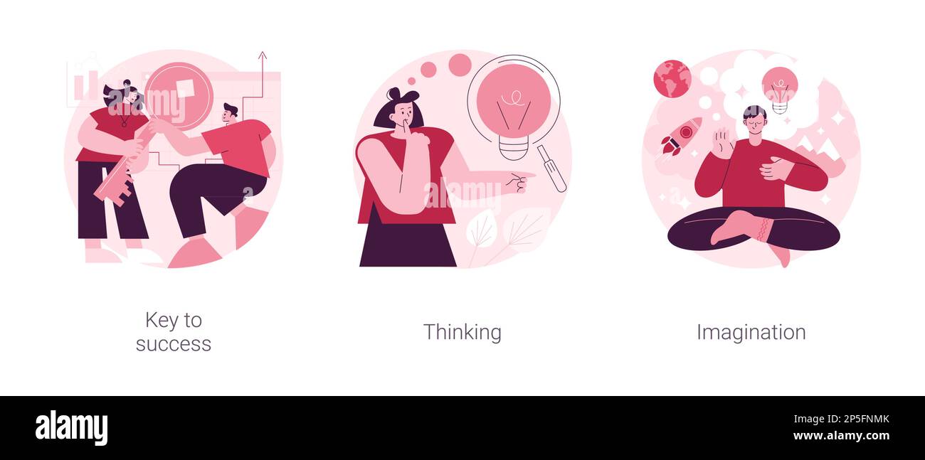 Personal and professional growth abstract concept vector illustration ...