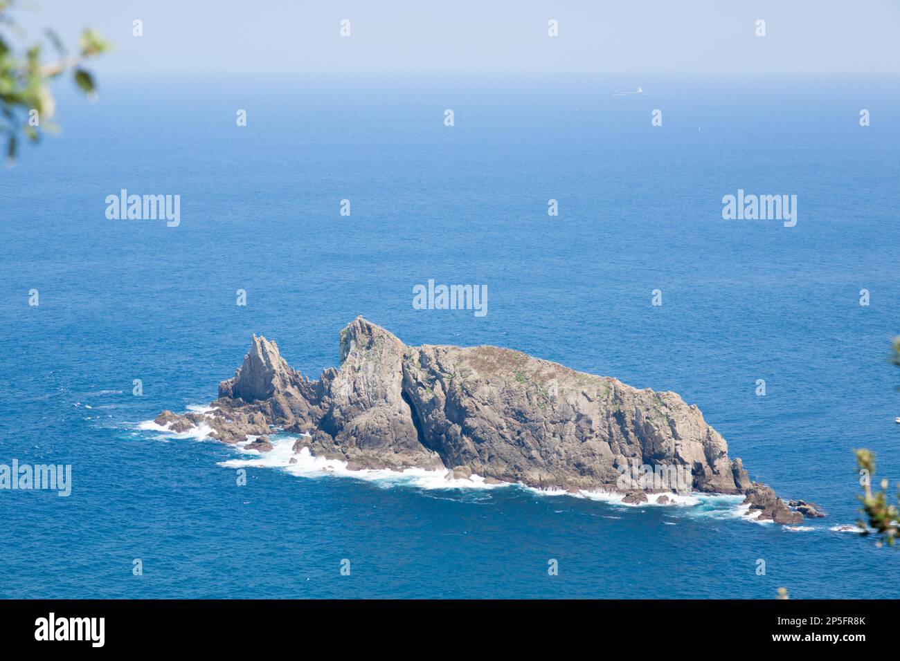 Gulf of Biscay view from cape Villano, Spain. Spanish ocean landscape ...