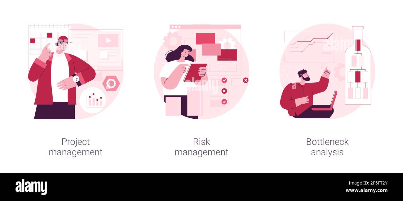 Project planning abstract concept vector illustration set. Project and ...