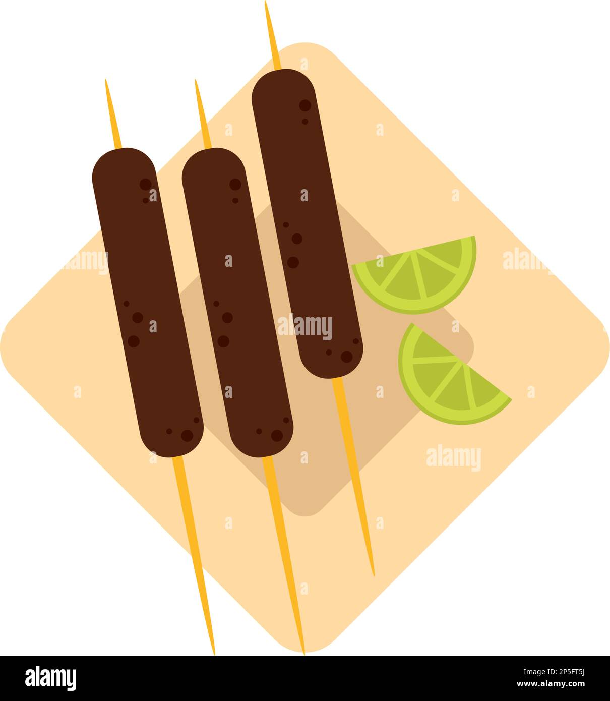 Indian kebabs Stock Vector Images - Alamy