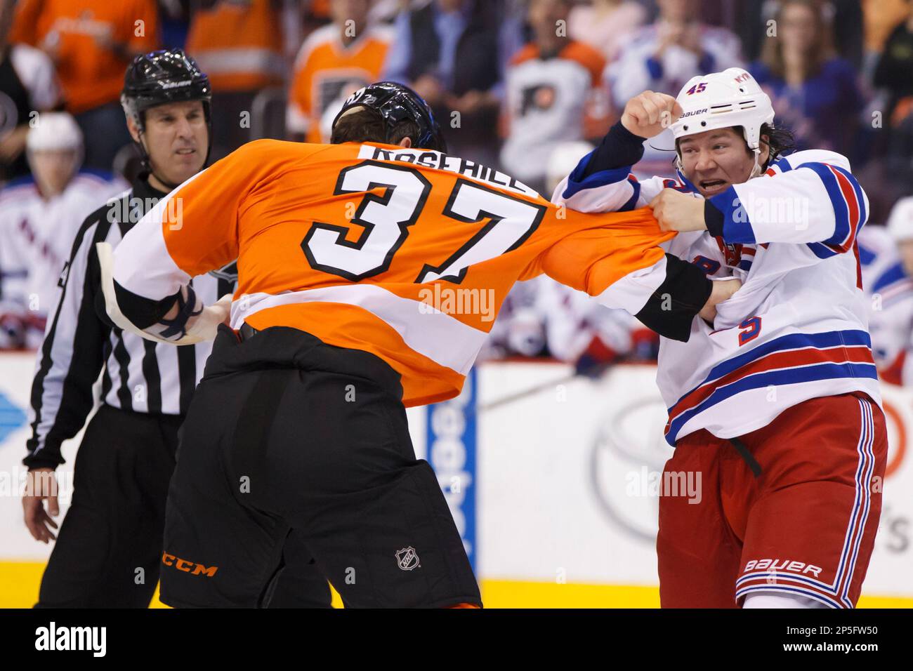 April 16, 2013: New York Rangers right wing Arron Asham (45) misses his ...