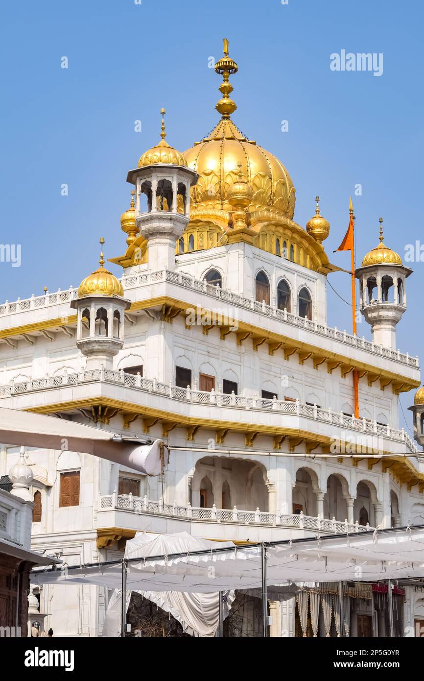 View of details of architecture inside Golden Temple (Harmandir Sahib ...