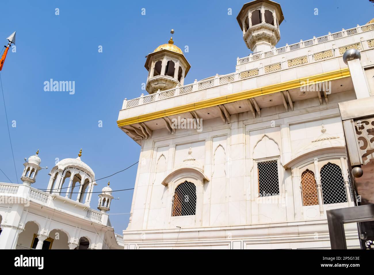 View of details of architecture inside Golden Temple (Harmandir Sahib ...