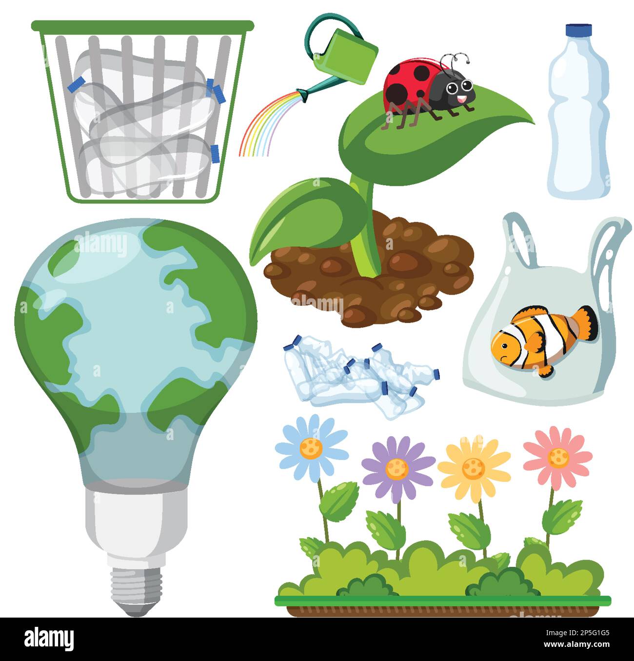 Save the earth graphics and icons collection illustration Stock Vector ...