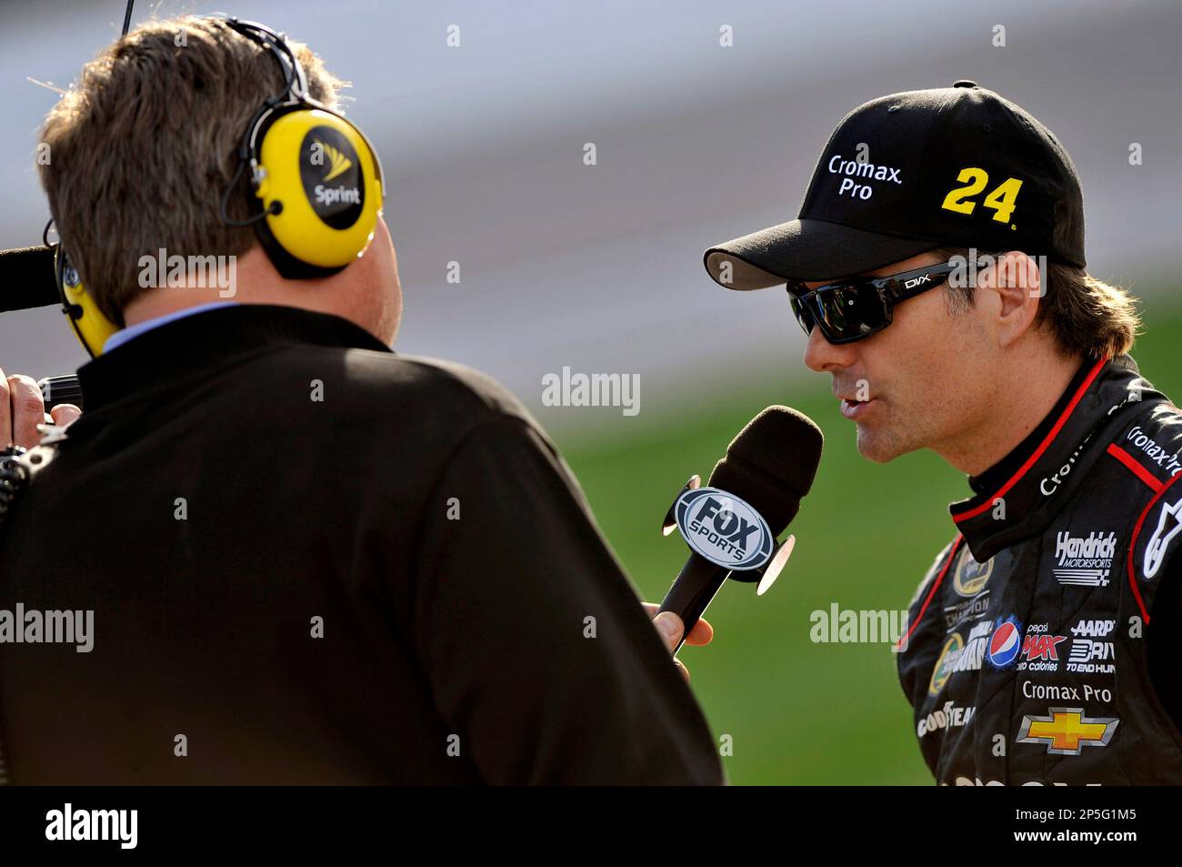 Jeff Gordon during qualifying for the NASCAR Sprint Cup Series NRA 500 ...