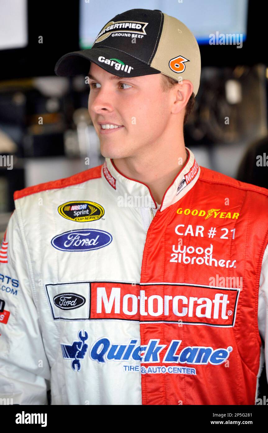 Trevor Bayne during practice for the NASCAR Sprint Cup Series NRA 500 ...