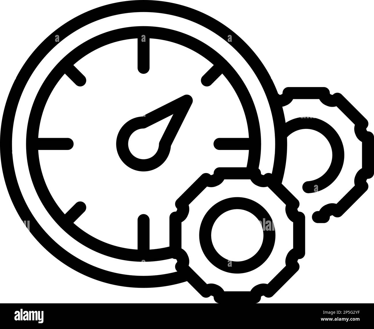 Burnout dashboard icon outline vector. Woman job. Overload sad Stock ...