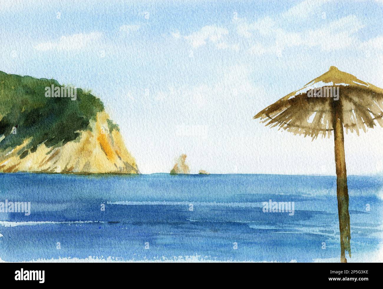 Beach Horizon Drawing