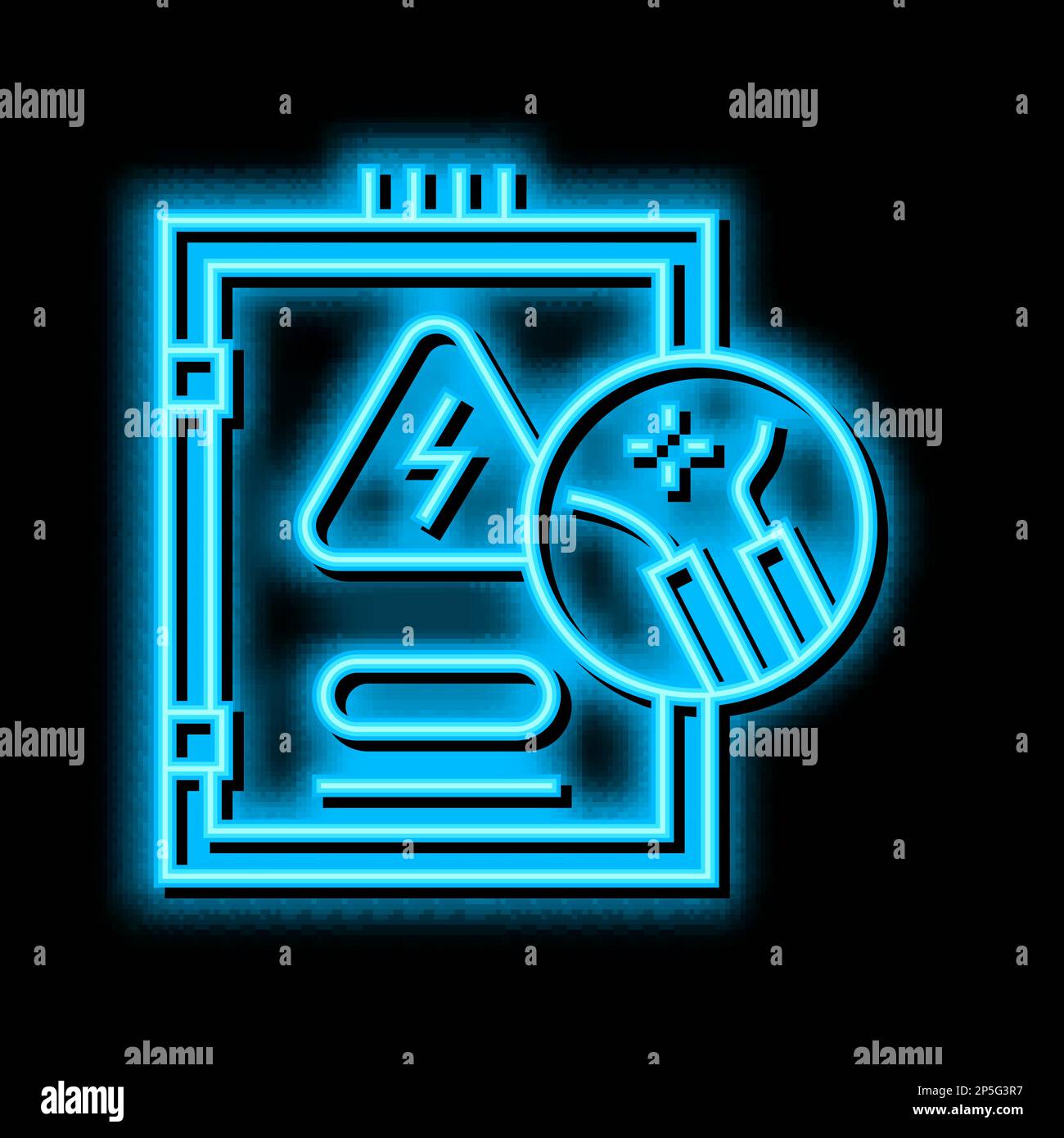 electrical repair neon glow icon illustration Stock Vector Image & Art ...