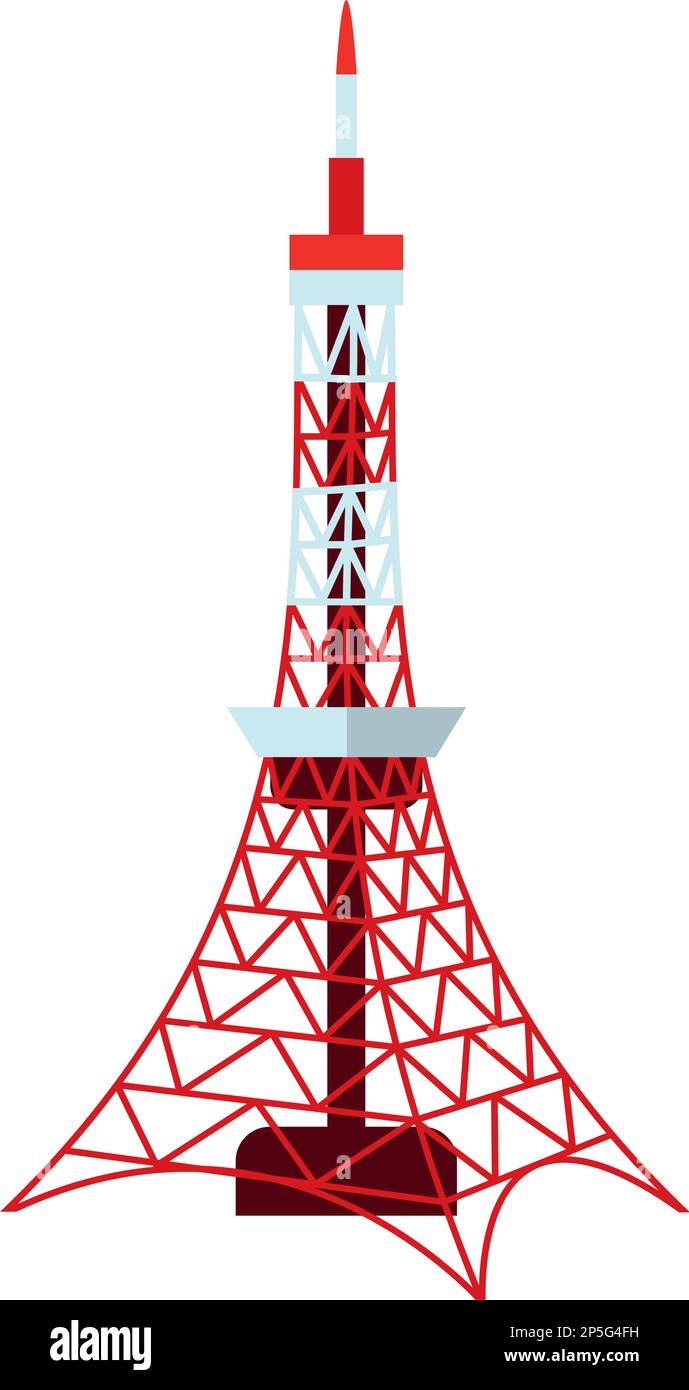 tokyo tower japanese landmark Stock Vector Image & Art - Alamy