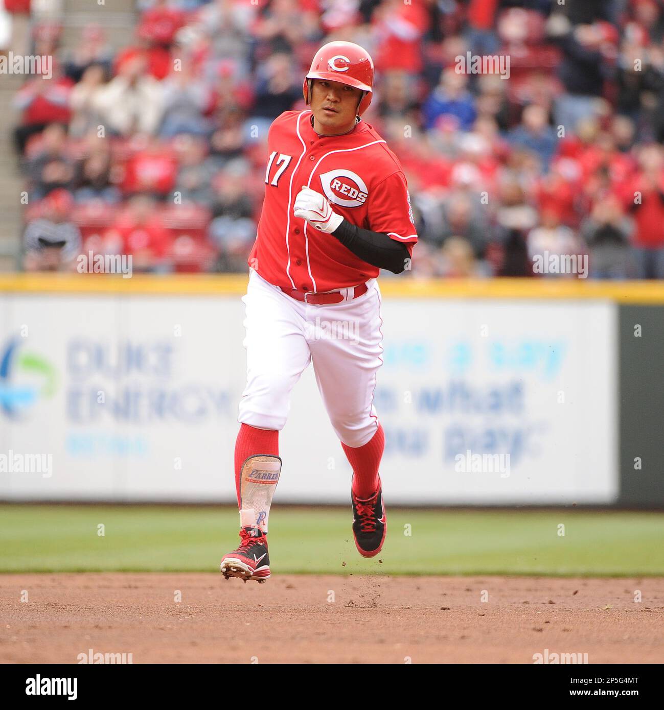Cincinnati Reds Shin-Soo Choo (17) in action during a game against the ...