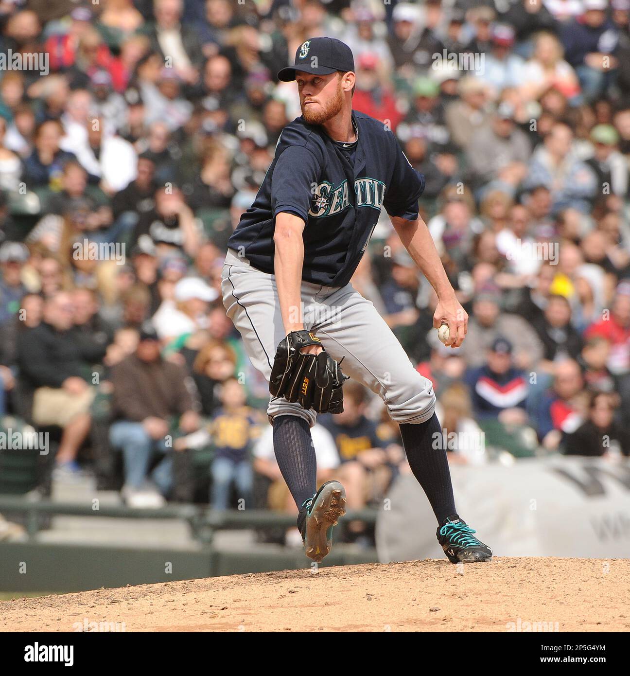 Seattle Mariners Charlie Furbush (41) during a game against the Chicago ...