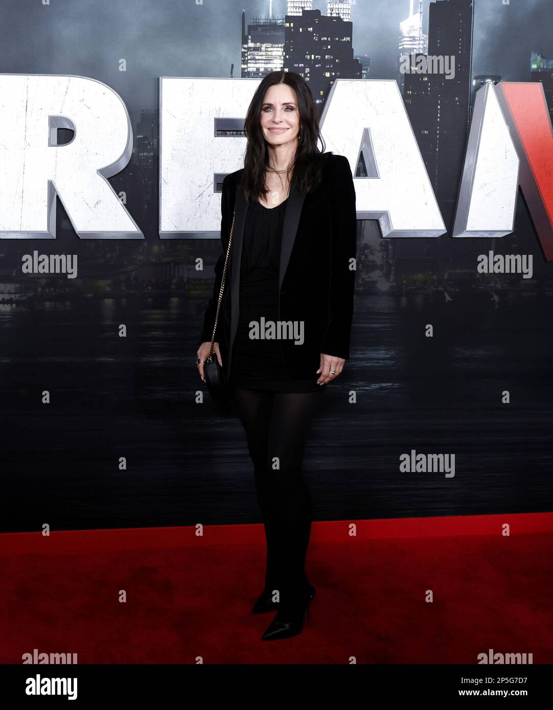 New York, United States. 06th Mar, 2023. Courteney Cox arrives on the ...