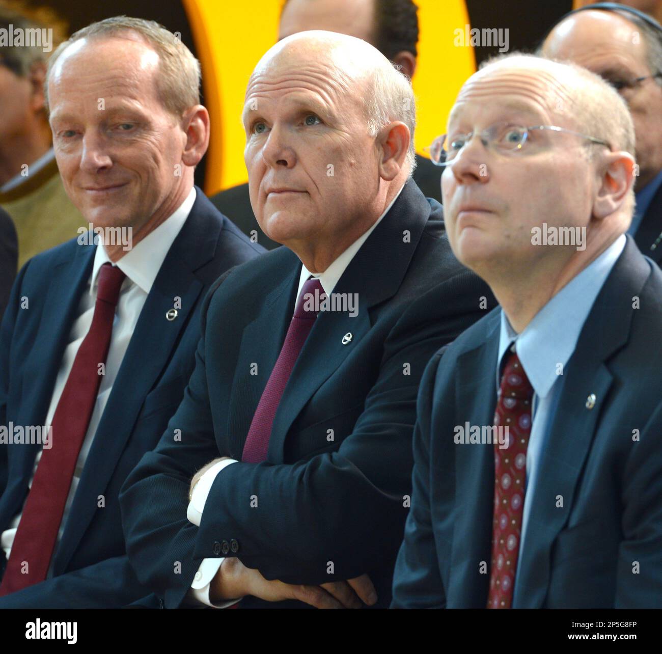 From left: Karl-Thomas Neumann chairman of Adam Opel AG, Dan Akerson ...