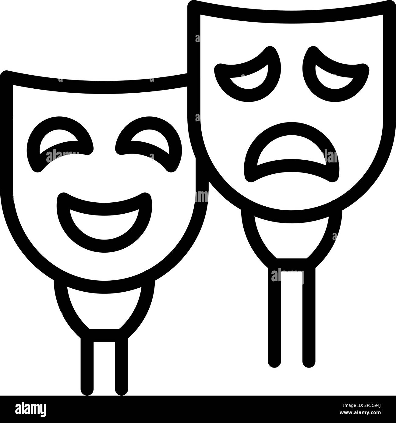 Stress mask icon outline vector. Burnout workplace. Mental work Stock ...