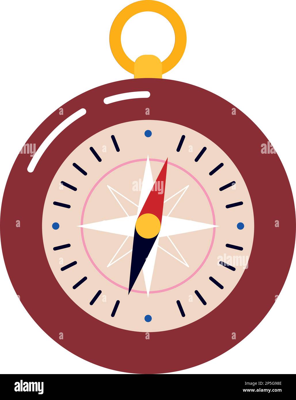 compass guide device Stock Vector Image & Art - Alamy