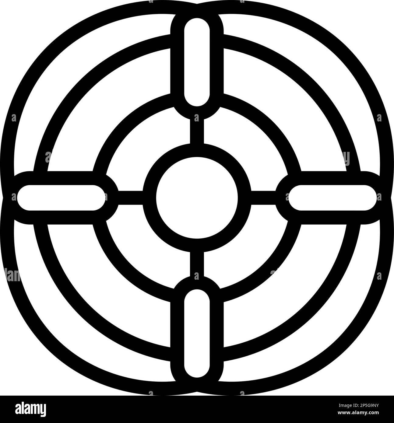 Insurance target icon outline vector. Patient health. Care service ...