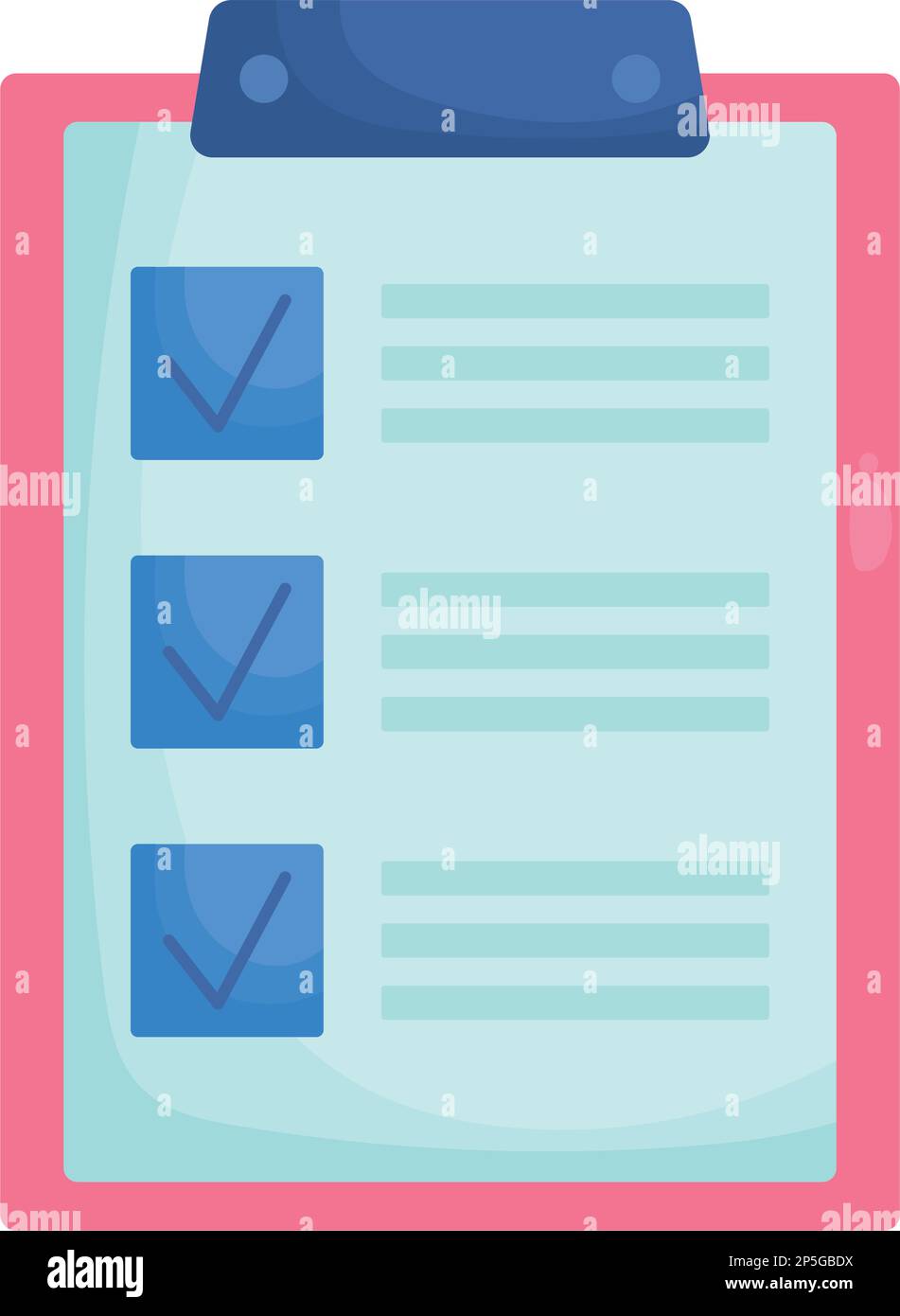 clipboard with checklist document Stock Vector Image & Art - Alamy