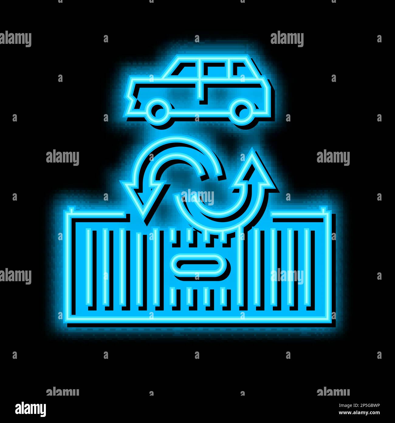 import car neon glow icon illustration Stock Vector Image & Art - Alamy