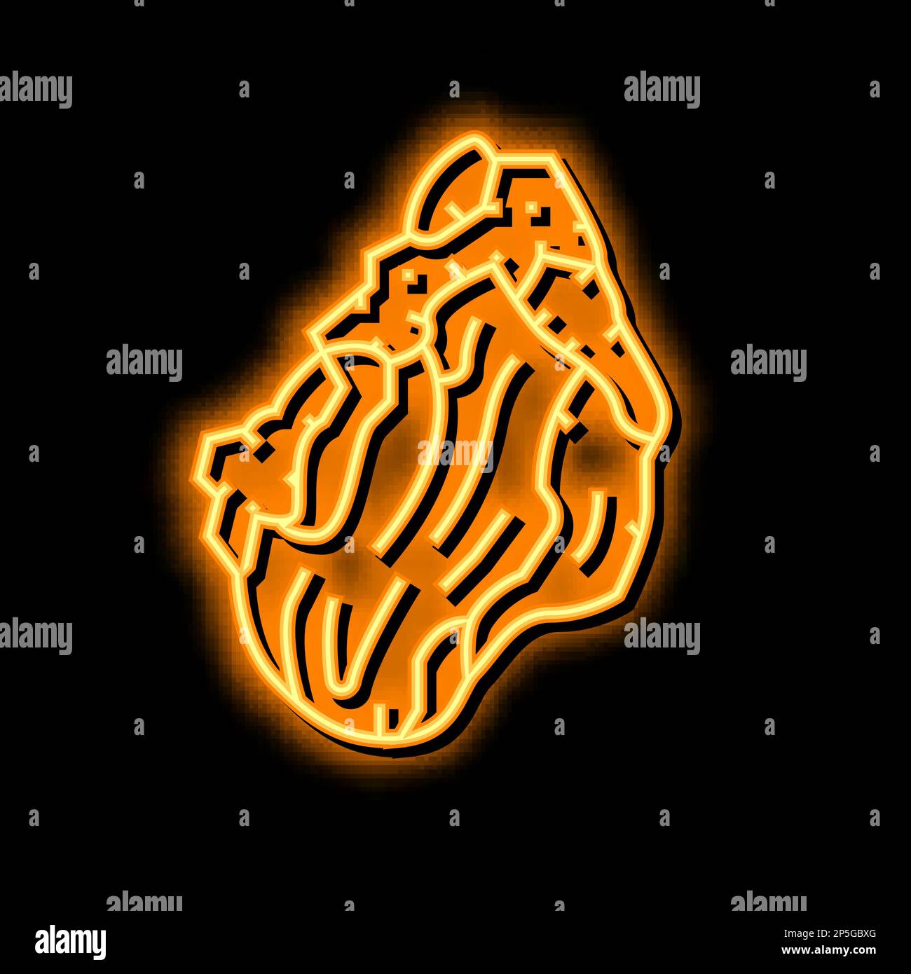 asbestos material neon glow icon illustration Stock Vector Image & Art - Alamy