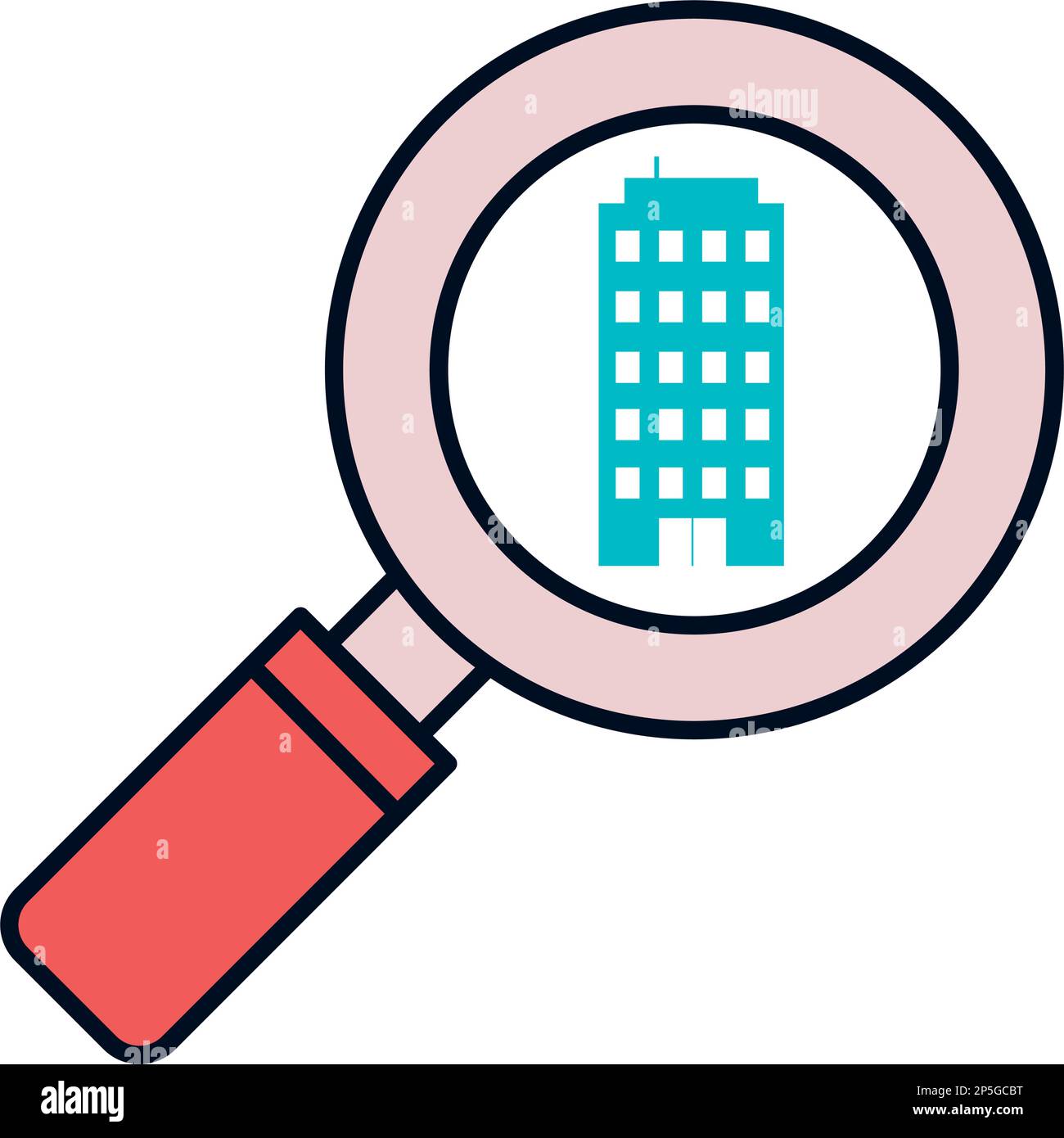 Architectural structure in glass Stock Vector Images - Alamy